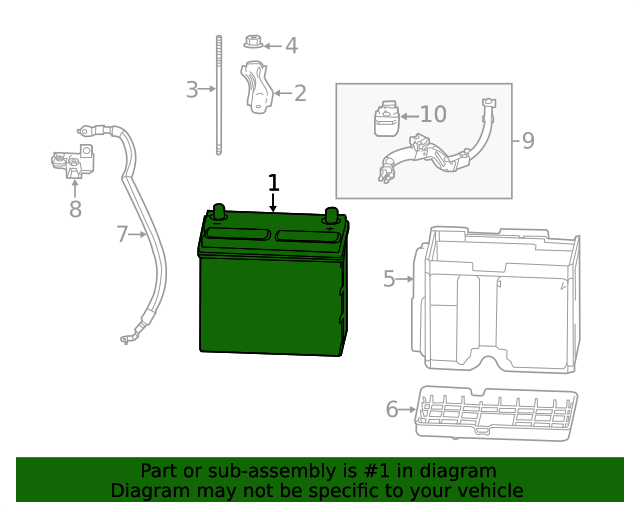 31500-SB2-100M - Vehicle Battery 1984-2024 Honda | Honda Parts Online