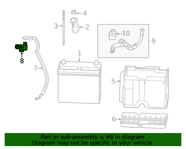 38920-TVA-A02 - Sensor 2018-2022 Honda Accord | AutoNation Parts