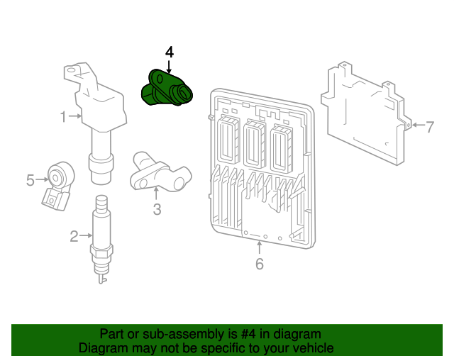Engine Camshaft Position Sensor - GM (12638266) | GMPartsDirect.com