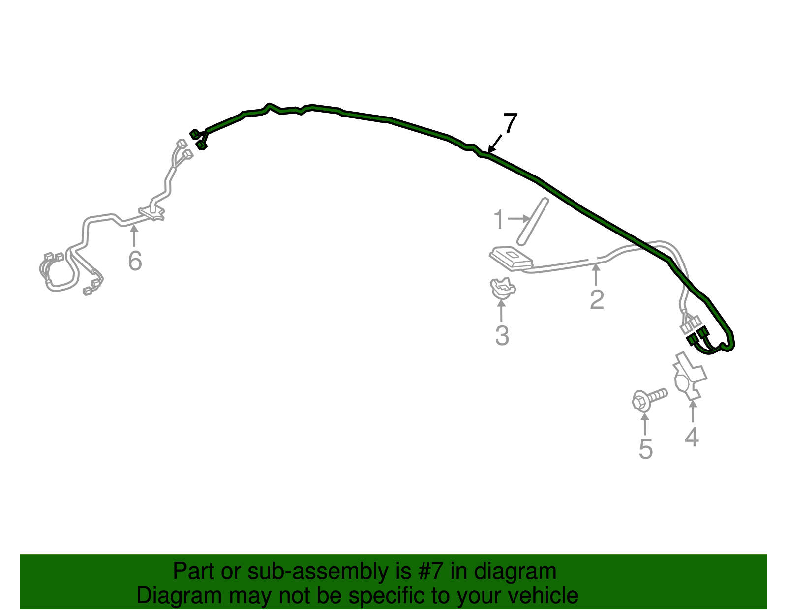 86101-47560 - Antenna Cable 2012-2017 Toyota Prius V | AutoNation Parts