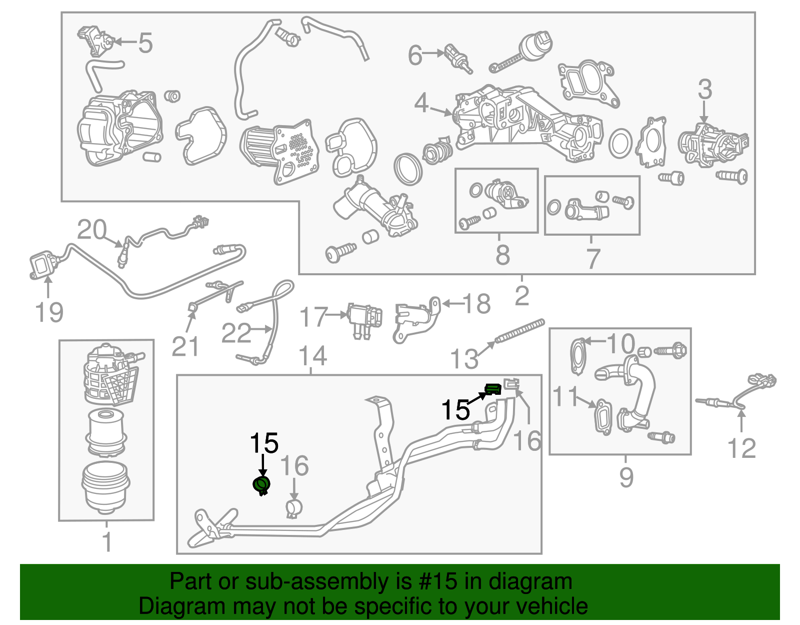 2014-2015 Chevrolet Cruze Multi-Purpose Clamp 12641250 GM ...