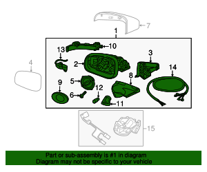2012-2016 Volvo S80 Mirror Housing - Driver's Side (LH) 31298913 ...