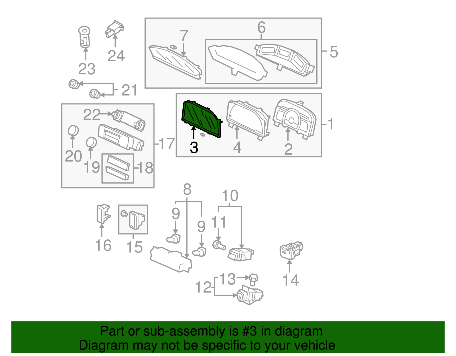 78159-SNA-A01 - 2006-2011 Honda Civic - Lens | Genuine Honda Parts