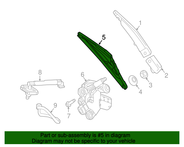 156-820-00-45 - Back Glass Wiper Blade 2015-2023 Mercedes-Benz ...