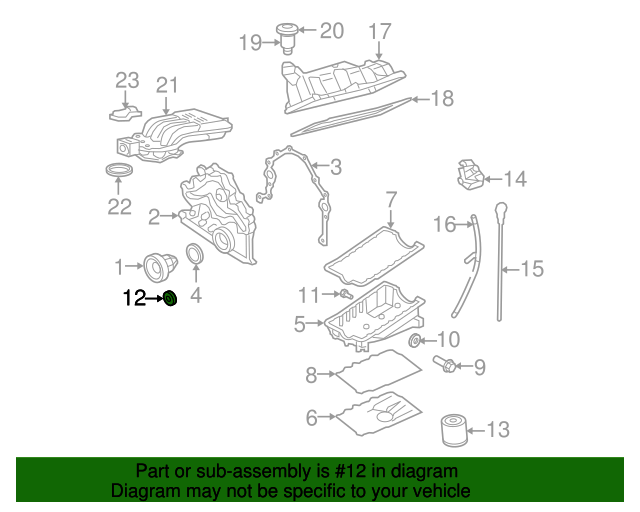 Genuine OEM Ford Part - Rear Main Seal F5TZ-6701-A | Genuine OEM Ford ...