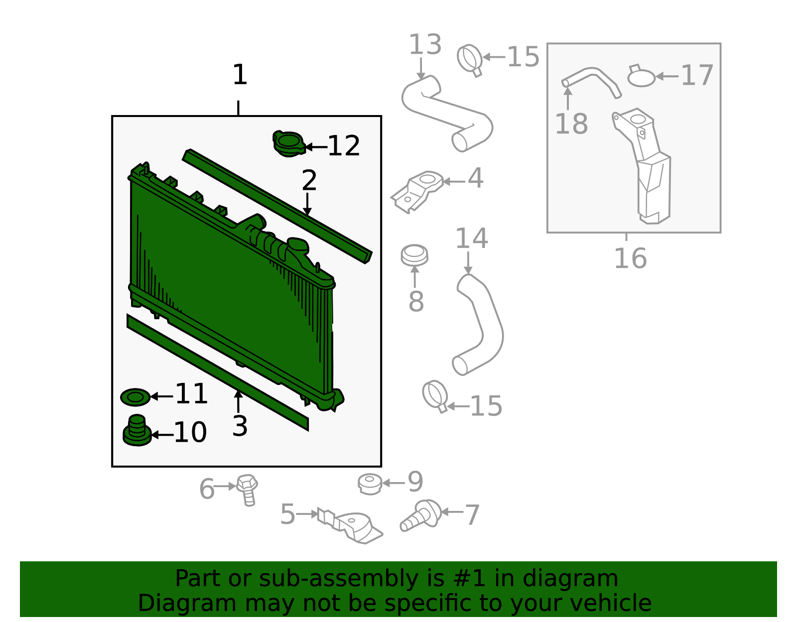 45119VA000 - 2015-2021 Subaru WRX - Radiator Assembly | Subaru Parts Deals