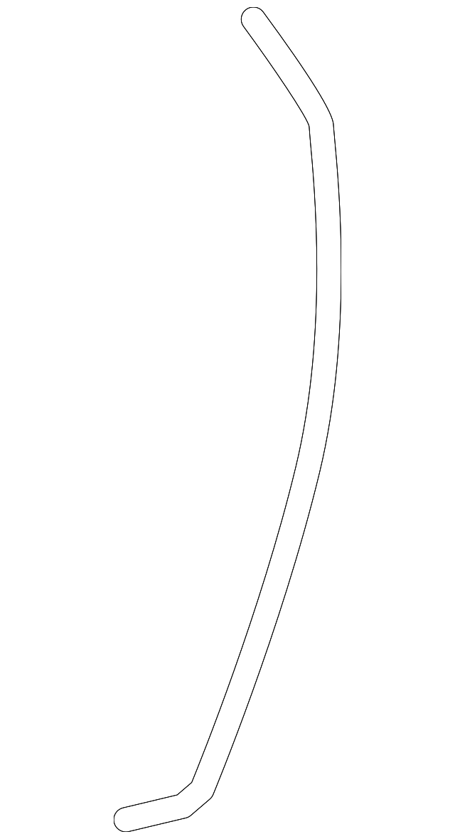 22893935 - Rear Passenger Side Door Rear Lower Auxiliary Sealing Strip ...