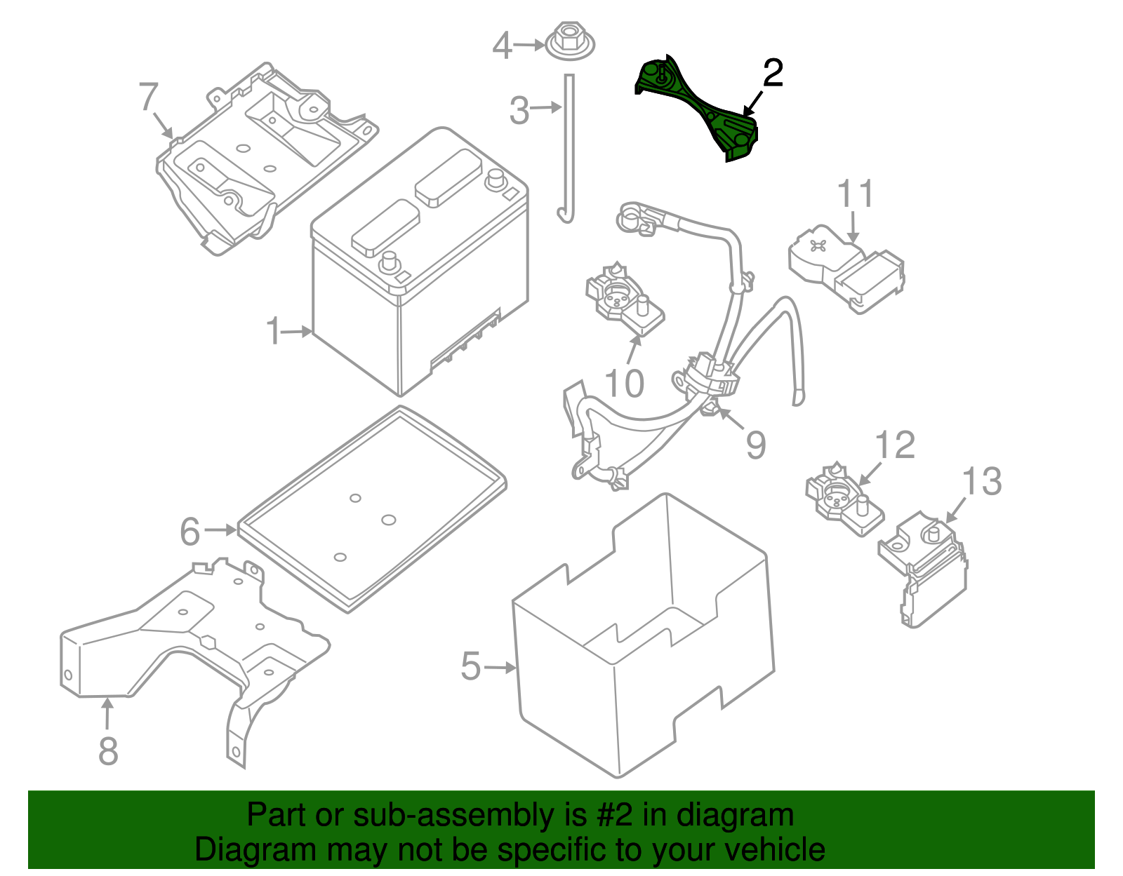 2019-2023 Nissan Hold Down 24420-9DJ0A | Burien Nissan Parts