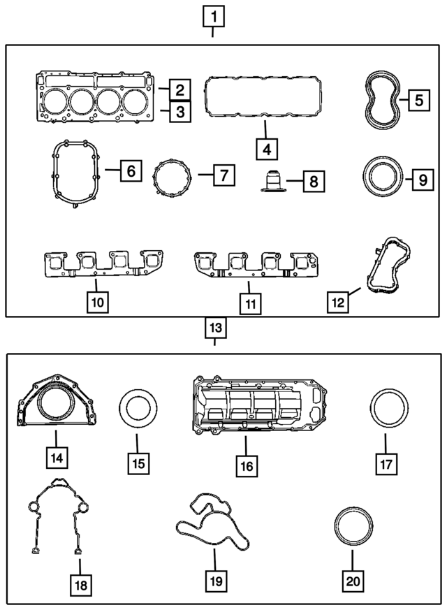 Oil Pan Gasket - Mopar (53021568AE) | Mopar Parts Canada