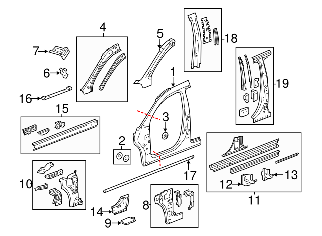 2010-2017 GMC Terrain Uniside Panel - Driver's Side (LH) 23218871 ...
