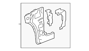 2014-2017 GM Inner Hinge Pillar - Passenger Side (RH) 23126945 ...