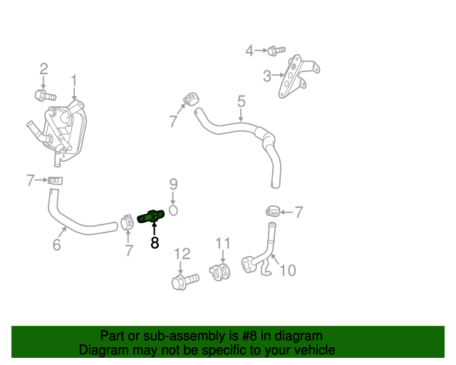 2018-2022 Toyota C-HR Connector Tube 90404-13009 | Toyota Parts Center