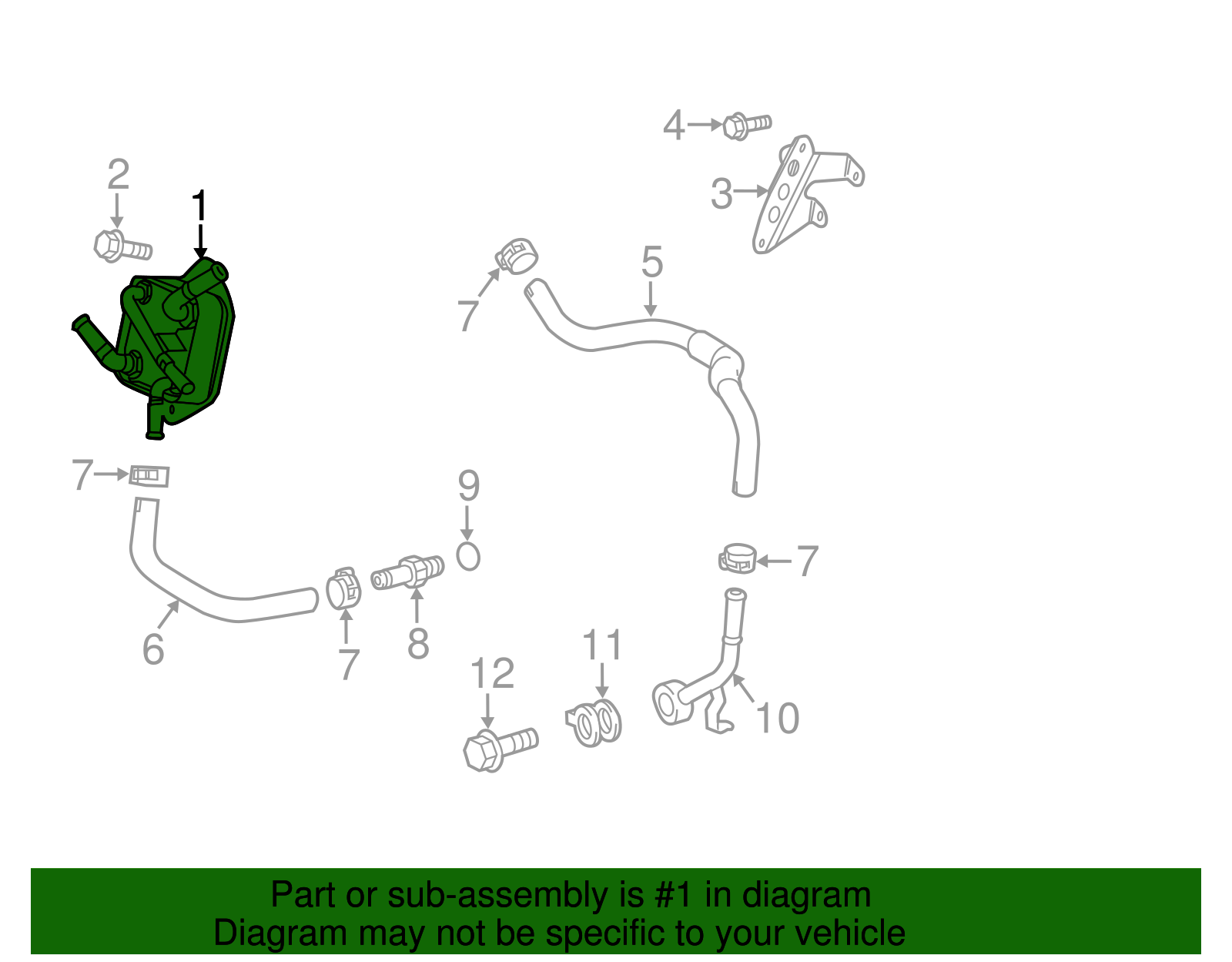 2018-2022 Toyota C-HR Trans Cooler 33493-F4010 | Toyota Parts Center