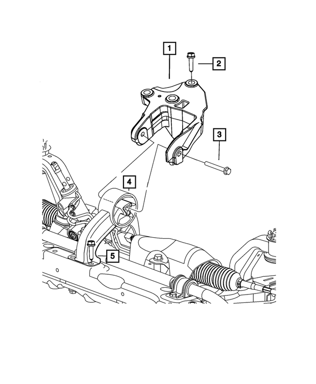 OEM Mopar Engine Mount For 2011-2019 Dodge Journey - Part# 5090007AA ...