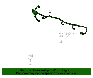 2019-2022 Chevrolet Front Object Alarm Sensor Wiring Harness 84859045 ...