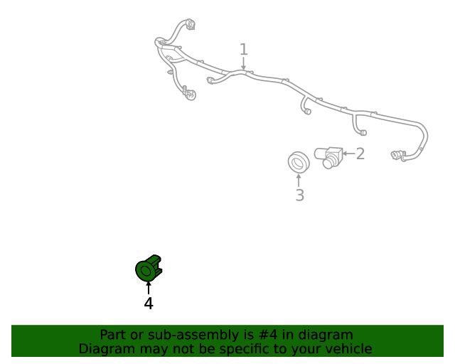 2019-2022 Chevrolet Park Sensor Bracket 84590522 | GMPartsDirect.com