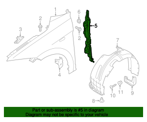 2017-2020 Hyundai Elantra Rear Insulator 84142-F2000 | OEM Parts Online