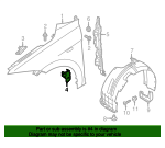 2017-2020 Hyundai Elantra Fender Lower Bracket 66327-F2000 | OEM Parts ...