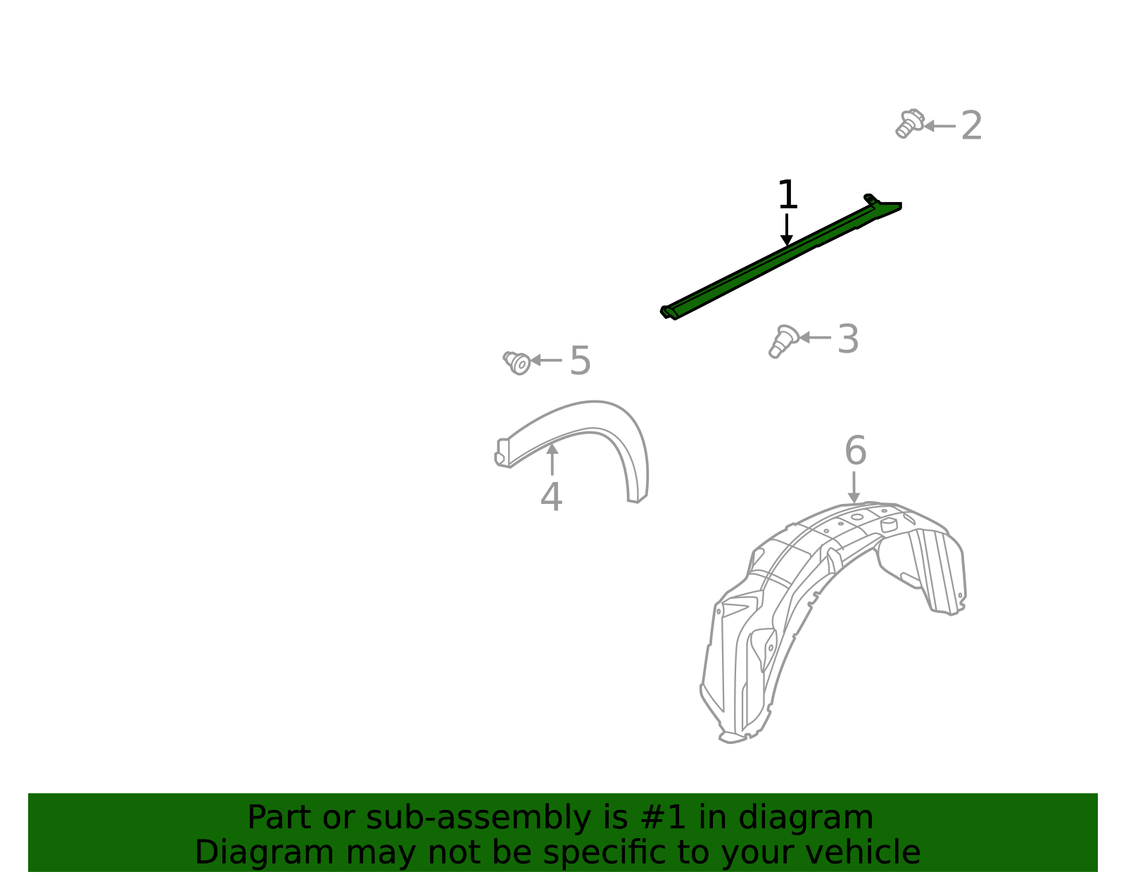2021-2025 Nissan Rogue Finish Molding 768A5-6RA0A | Sullivan Brothers ...