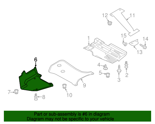 8K0-825-219-A - Rear Shield 2009-2016 Audi | Audi OEM Parts