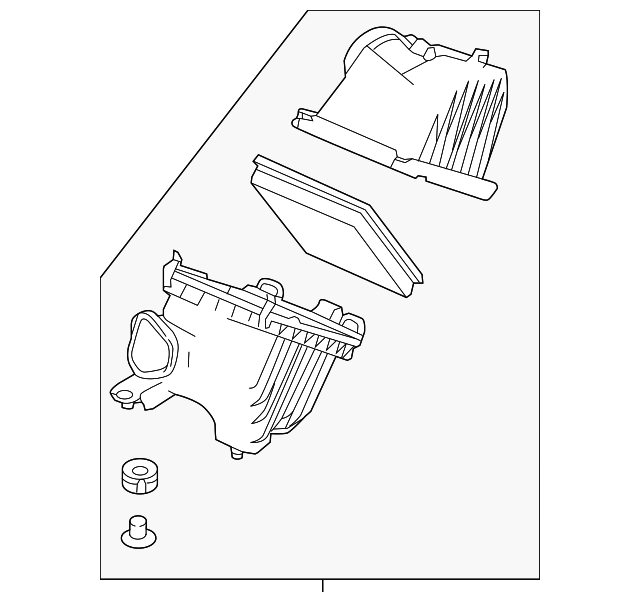 2017-2019 Nissan Pathfinder Air Cleaner Assembly 16500-6KA0A ...