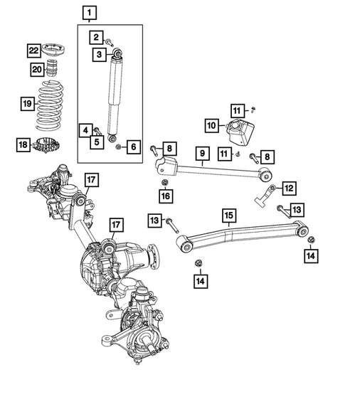 Front Suspension, Strut and Cradle for 2023 Jeep Gladiator | DodgeParts.com