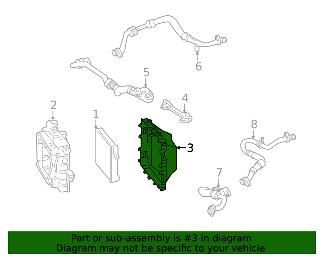190-505-02-00 - Rear Duct 2018-2021 Mercedes-Benz | AutoNationParts.com
