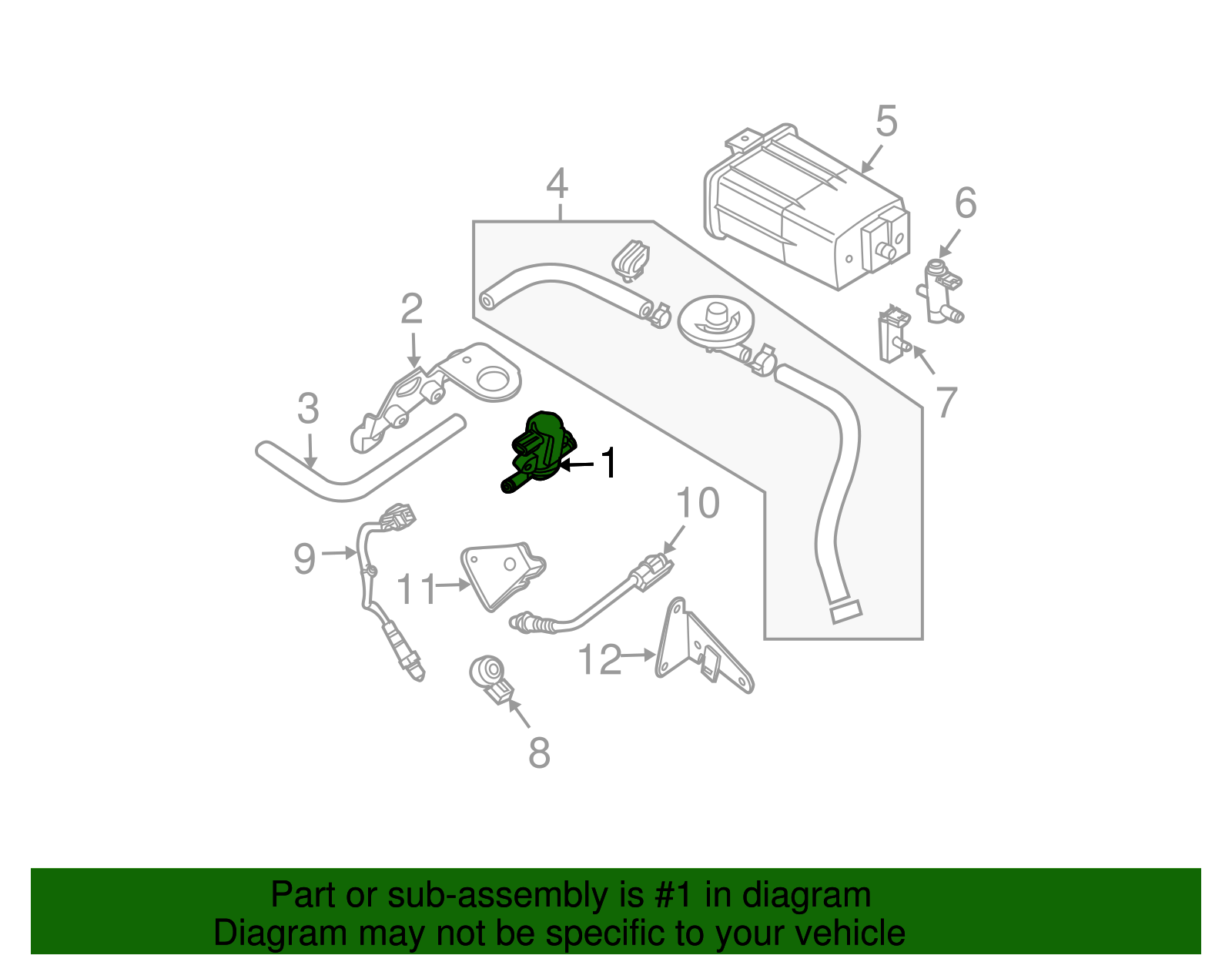 2004-2021 Nissan Purge Valve 14930-7S000 | OEM Parts Online