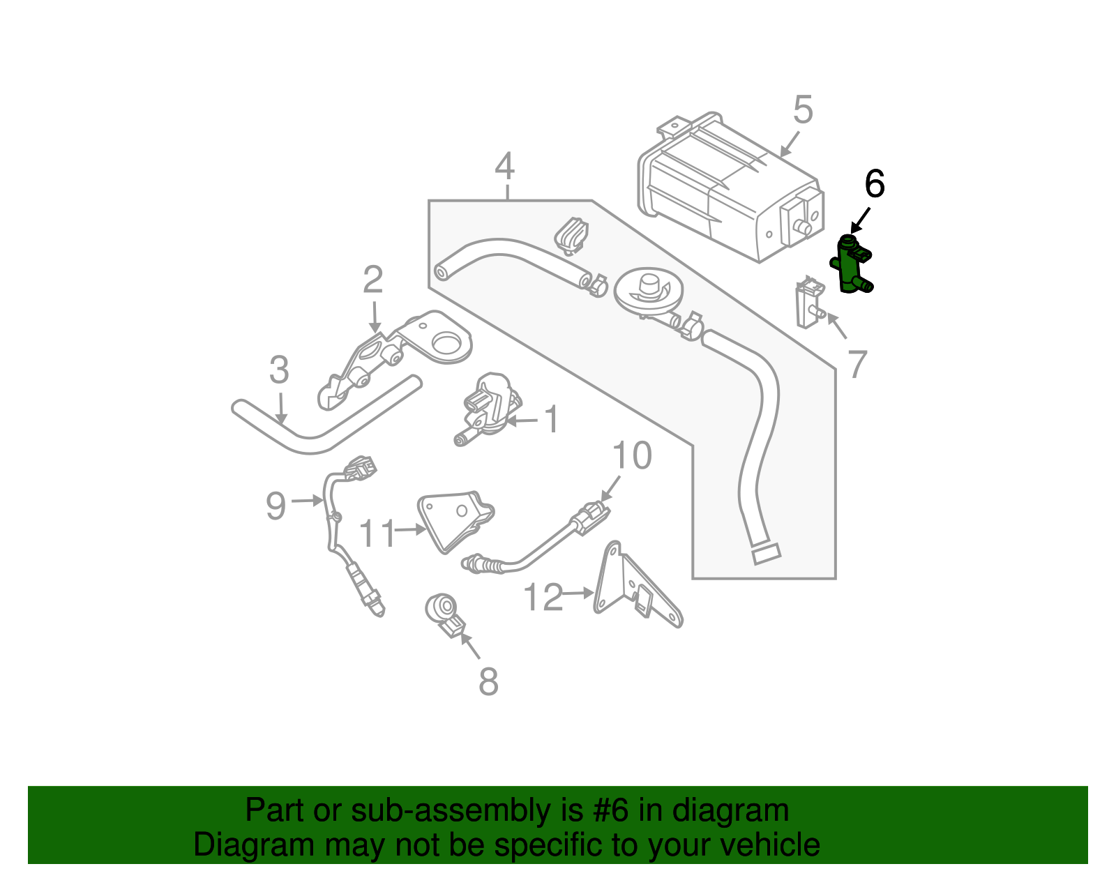 2002-2011 Nissan Control Valve 14935-AM60B | Reed Nissan Clermont Parts