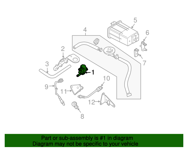 14930-7S000 - Purge Valve - 2004-2021 Nissan | Nissan OEM Parts Direct
