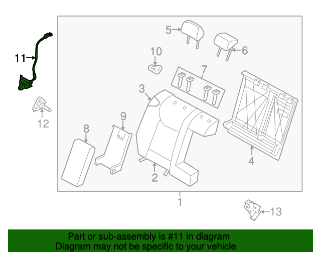 2011-2016 Hyundai Latch 89740-3X000 | OEM Parts Online