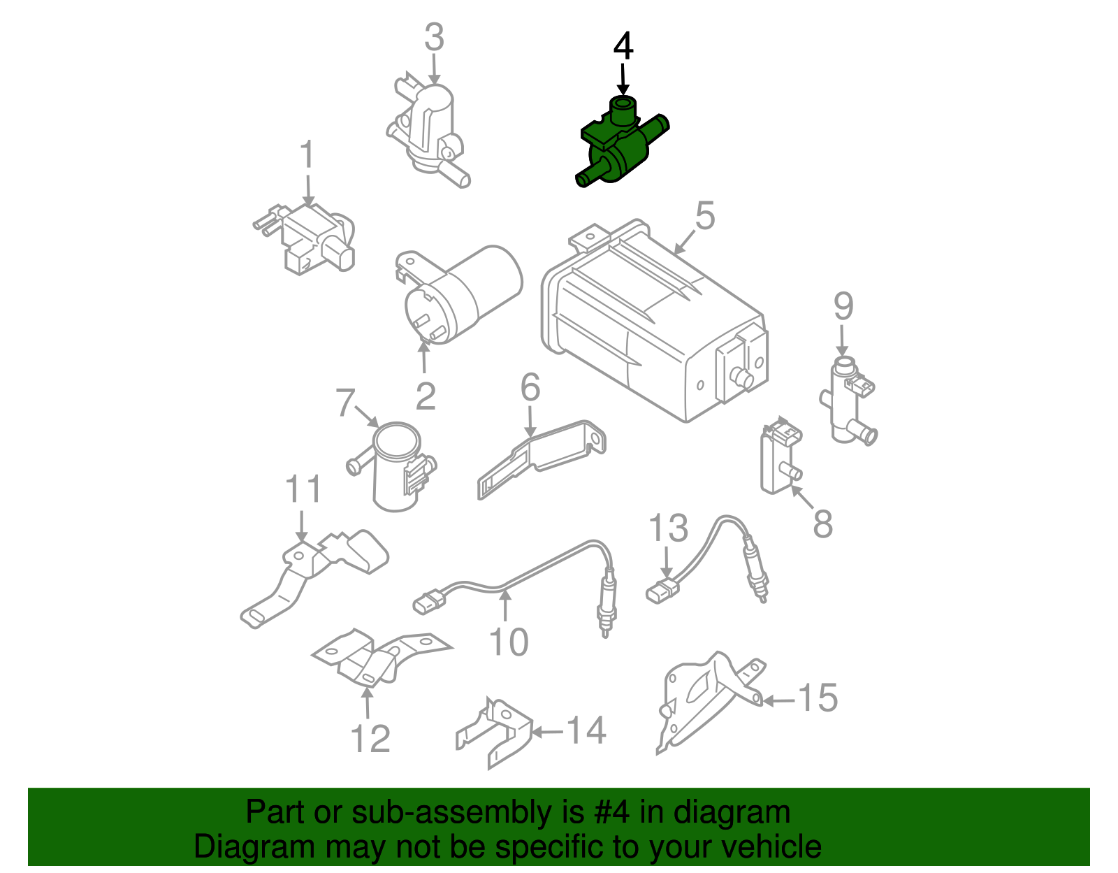 14939-EA200 - Vapor Valve - 2005-2020 Nissan | World OEM Parts Nissan