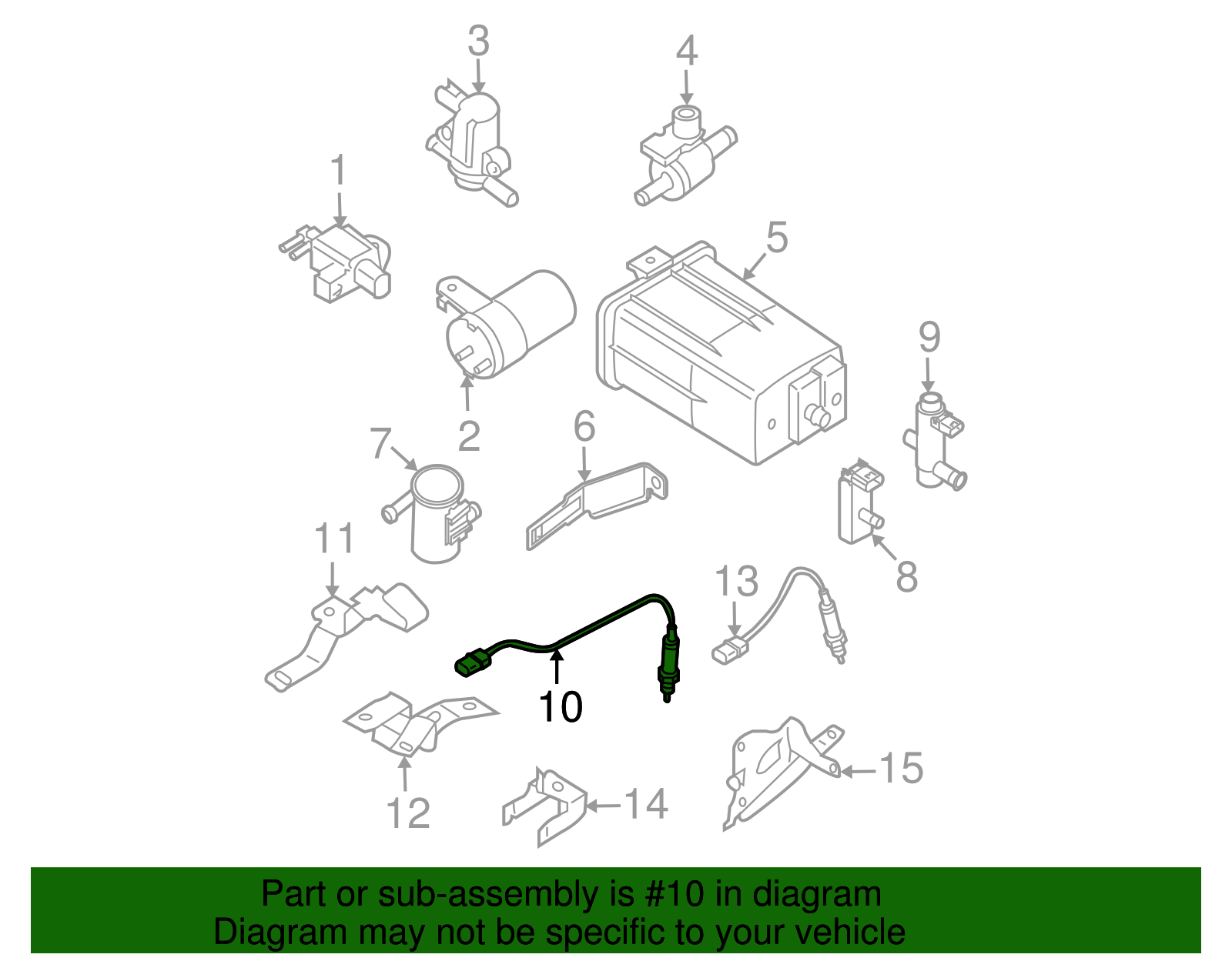 22693-9HP0A - 2014-2021 Nissan - Oxygen Sensor | Anicra Nissan Parts