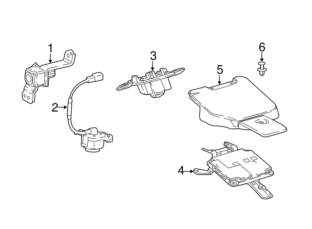 8646C-06080 - Lane Departure System Camera 2020 Toyota Camry | Longo ...