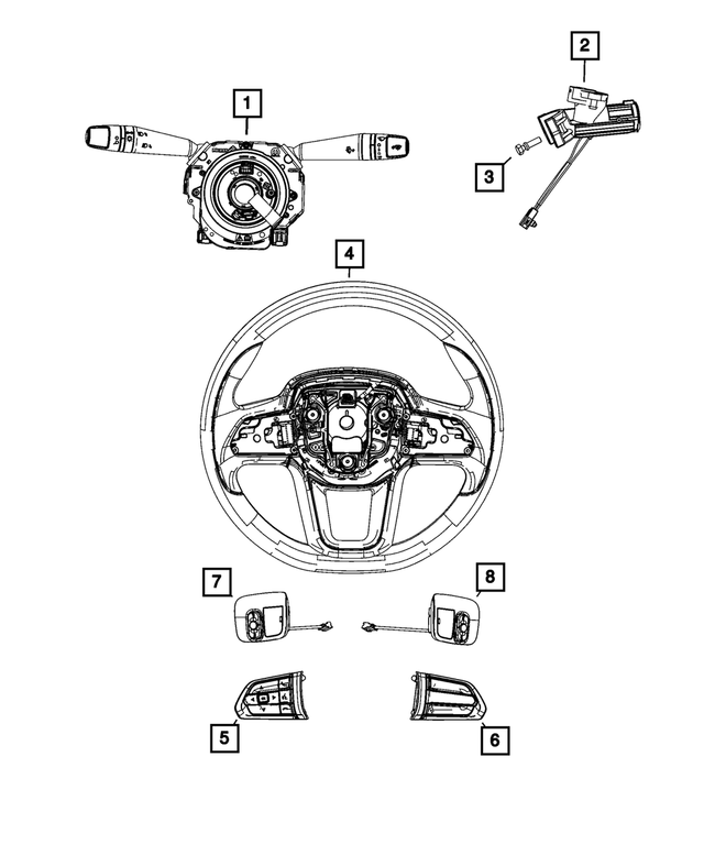2022-2024 Ram Speed Control Switch 7EL64LXFAA | Mopar Powertrain