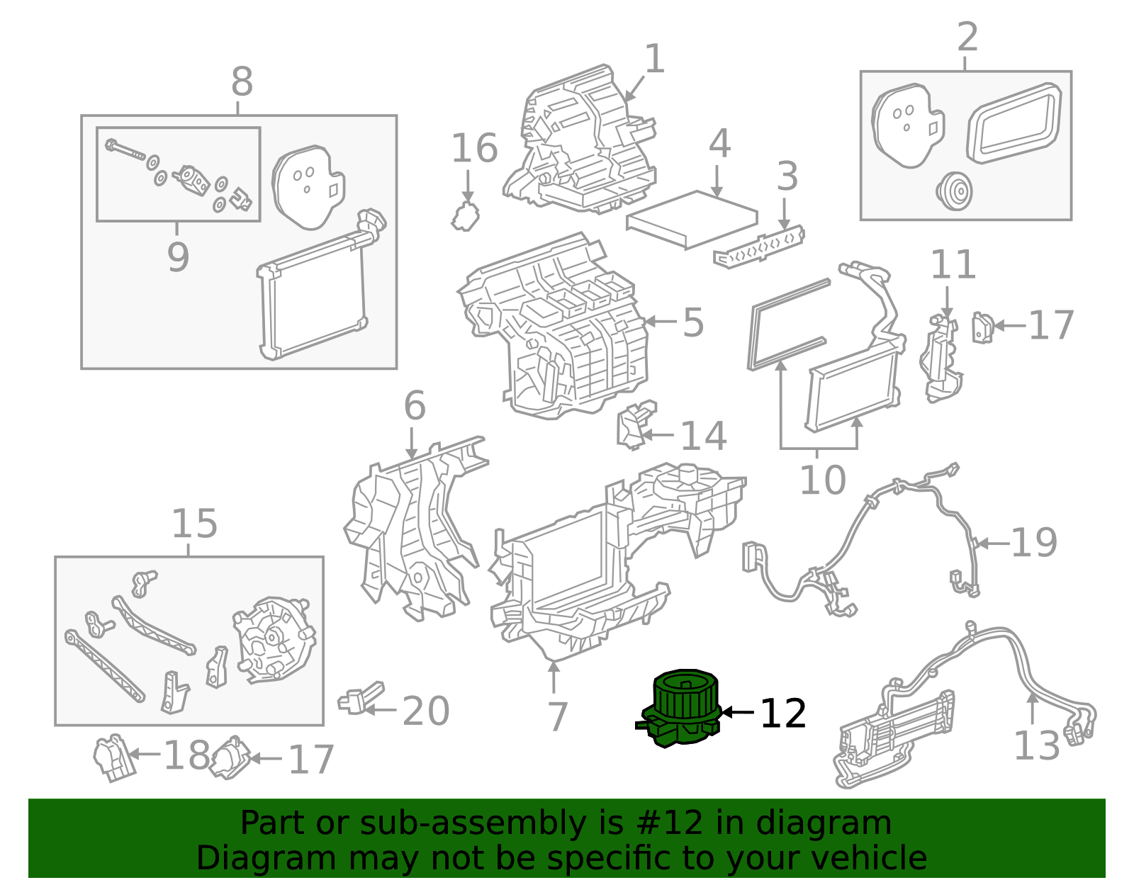 2021-2025 GM Blower Motor 84843544 GM | GMPartsDirect.com