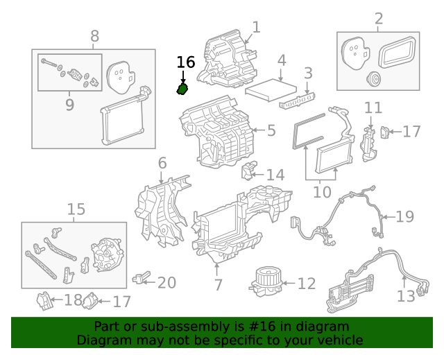 2020-2025 GM (Replaces 13547356) Air Valve Actuator 13554362 GM ...