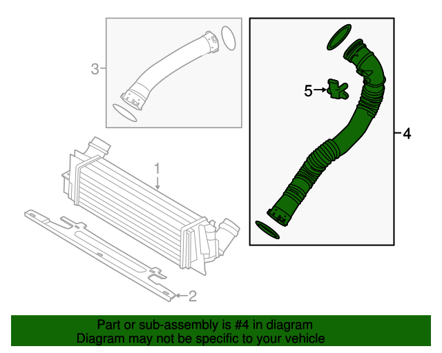 13718603096 - 2016-2018 BMW X5 Air Hose (13-71-8-603-096) | BMW of ...