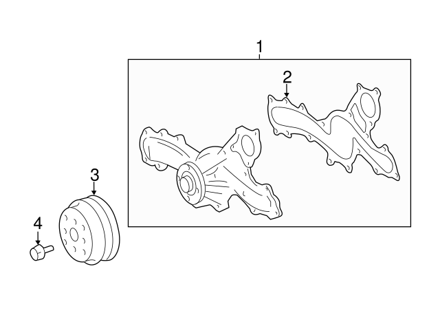 2017-2019 Toyota Highlander Water Pump Assembly 16100-39616 | Toyota ...