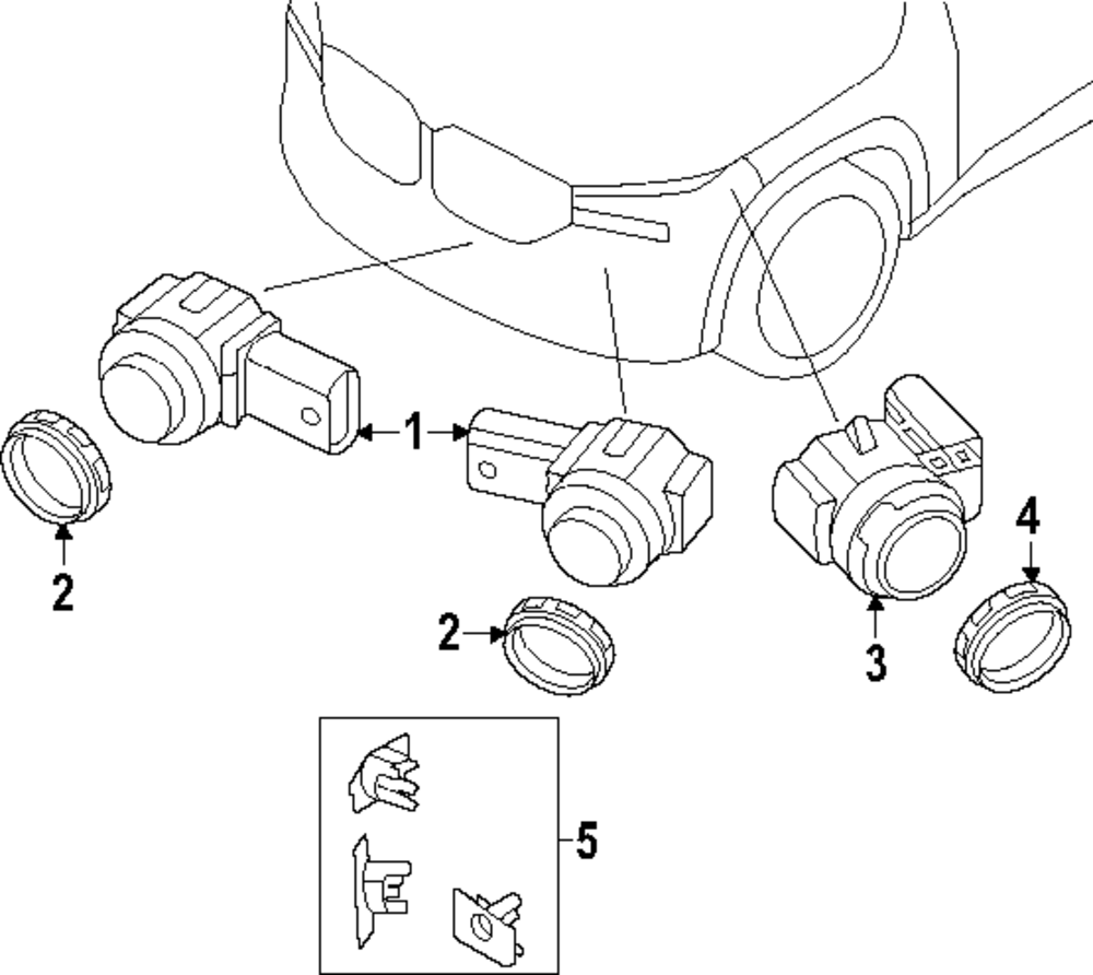 66205a44cf3 - 2023-2025 BMW XM Park Sensor (66-20-5-A44-CF3) | BMW of ...