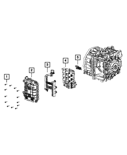 Valve Body, Accumulator, Solenoid and Parking Sprag for 2024 Jeep ...