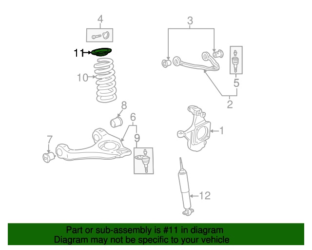1999-2023 GM Coil Spring Insulator 15756770 GM | GMPartsDirect.com