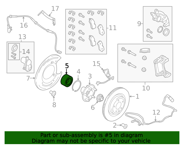 LR179001 - Wheel Bearing 2012-2024 Land Rover | AutoNationParts.com