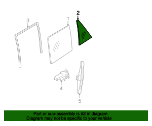 51357129727 - 2007-2013 BMW X5 Fixed Glass (51-35-7-129-727) | BMW of ...