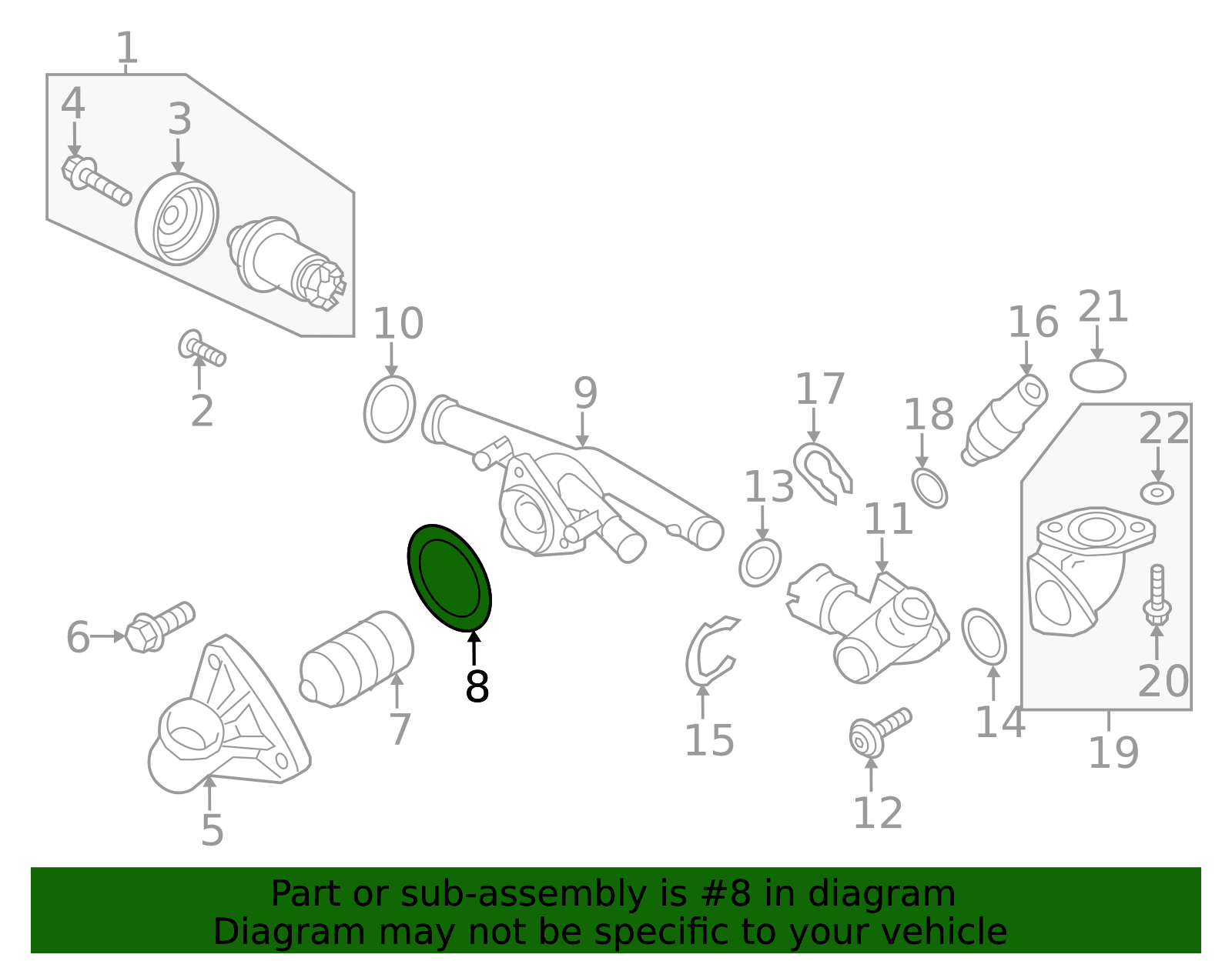 2006-2023 Volkswagen Thermostat Outlet O-Ring WHT-000-863 | OEM Parts ...