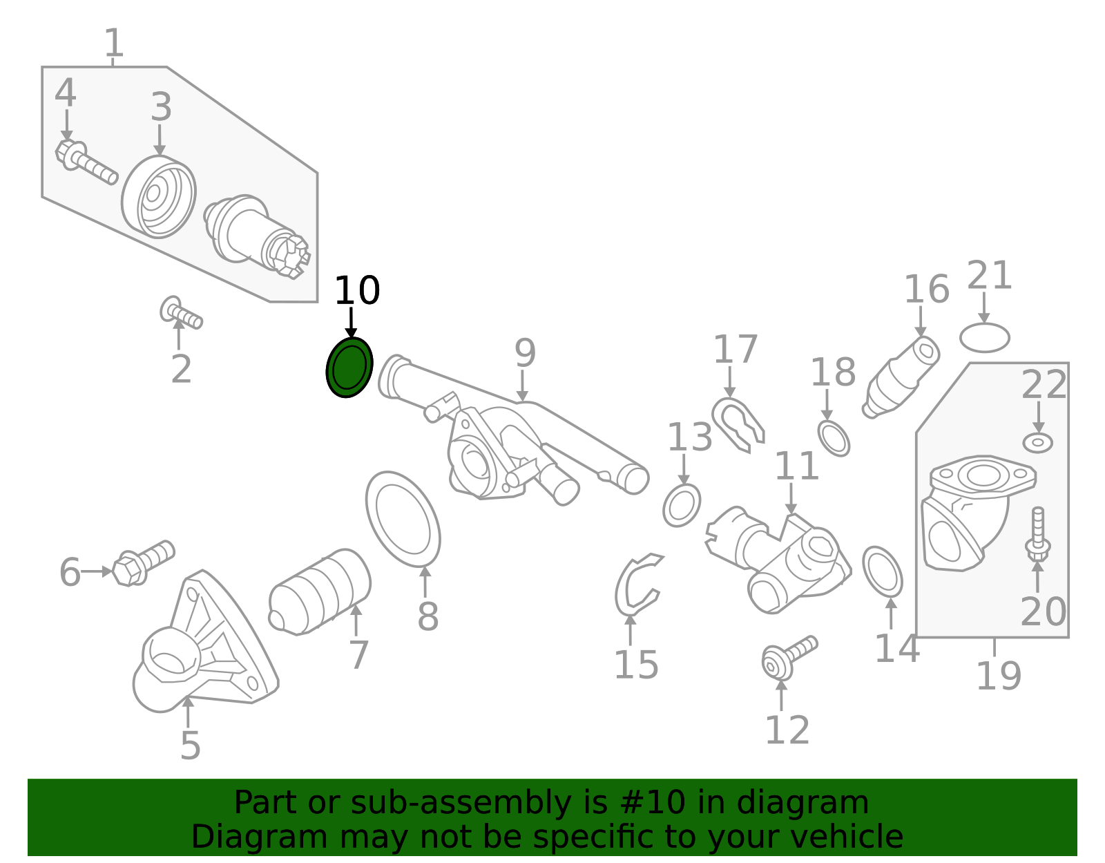 2005-2023 Volkswagen Thermostat Housing Seal WHT-005-190 | VW Direct ...