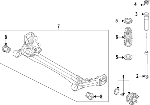 Rear Suspension for 2021 Kia Seltos | Kia.Parts Store