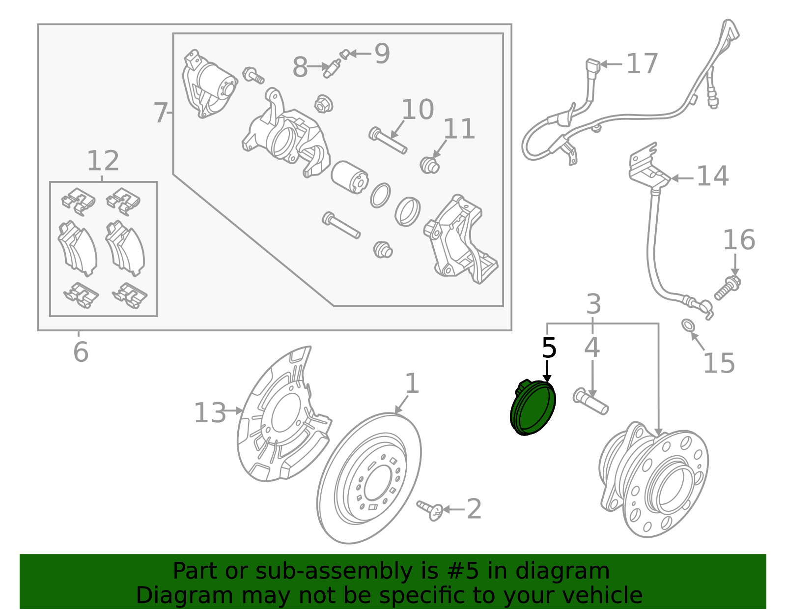 2021-2025 Kia K5 | ABS Wheel Speed Sensor | 58980-L1050 | Kia Auto Parts