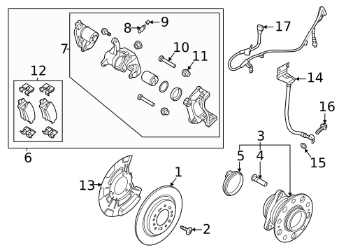 Front Brakes for 2025 Kia K5 | Kia Auto Parts