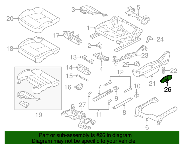 2010-2020 Porsche Power Seat Switch 9A7-959-748-10-DMN | Gaudin Porsche ...